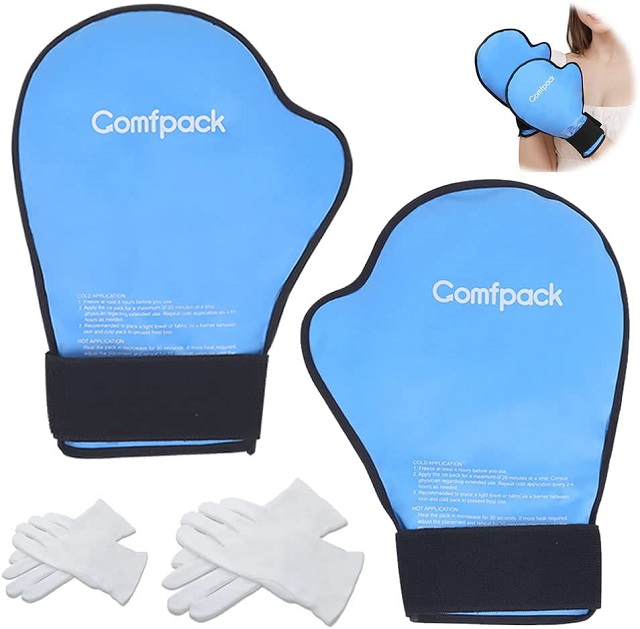 Comfpack Hand Ice Pack Ice Gloves Cold Hand Therapy for Hands, Finger ...