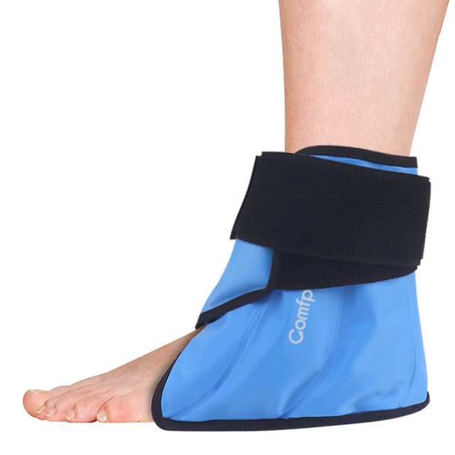 Comfpack Ankle Ice Pack Wrap Reusable Hot Cold Therapy Compression Foot ...
